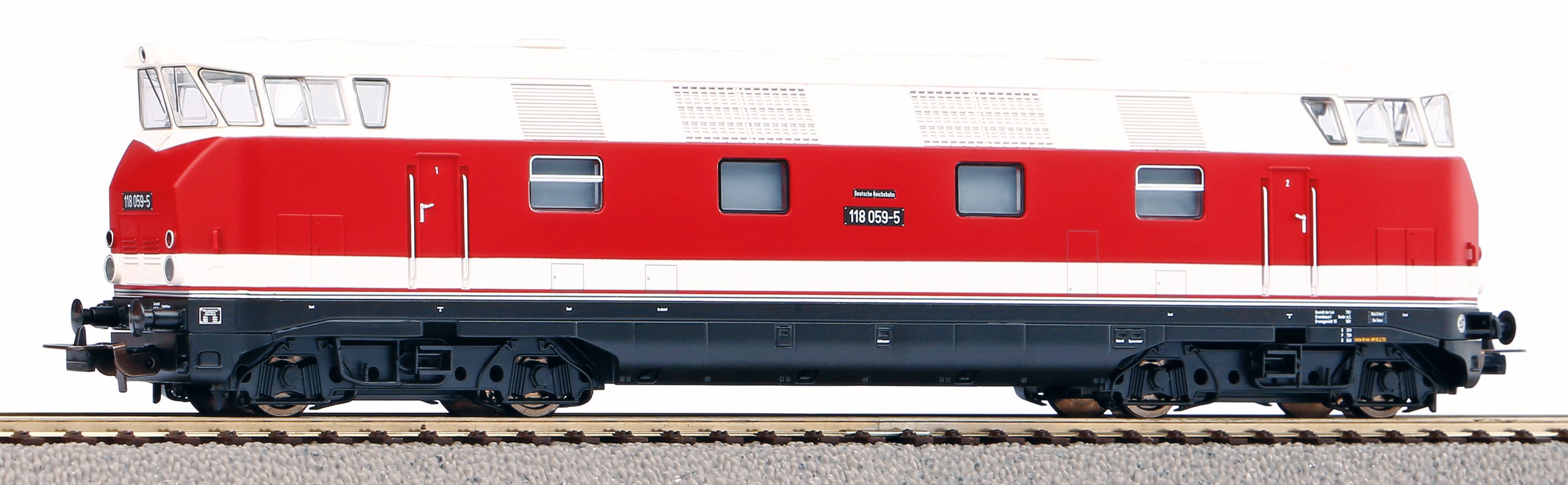 Piko PK52578 Locomotiva Diesel 118 059-5 GFK DR Ep. IV, 4-assi